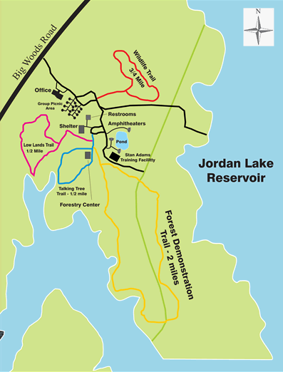Talking Tree Trail at Jordan Lake Educational State Forest – Triangle ...